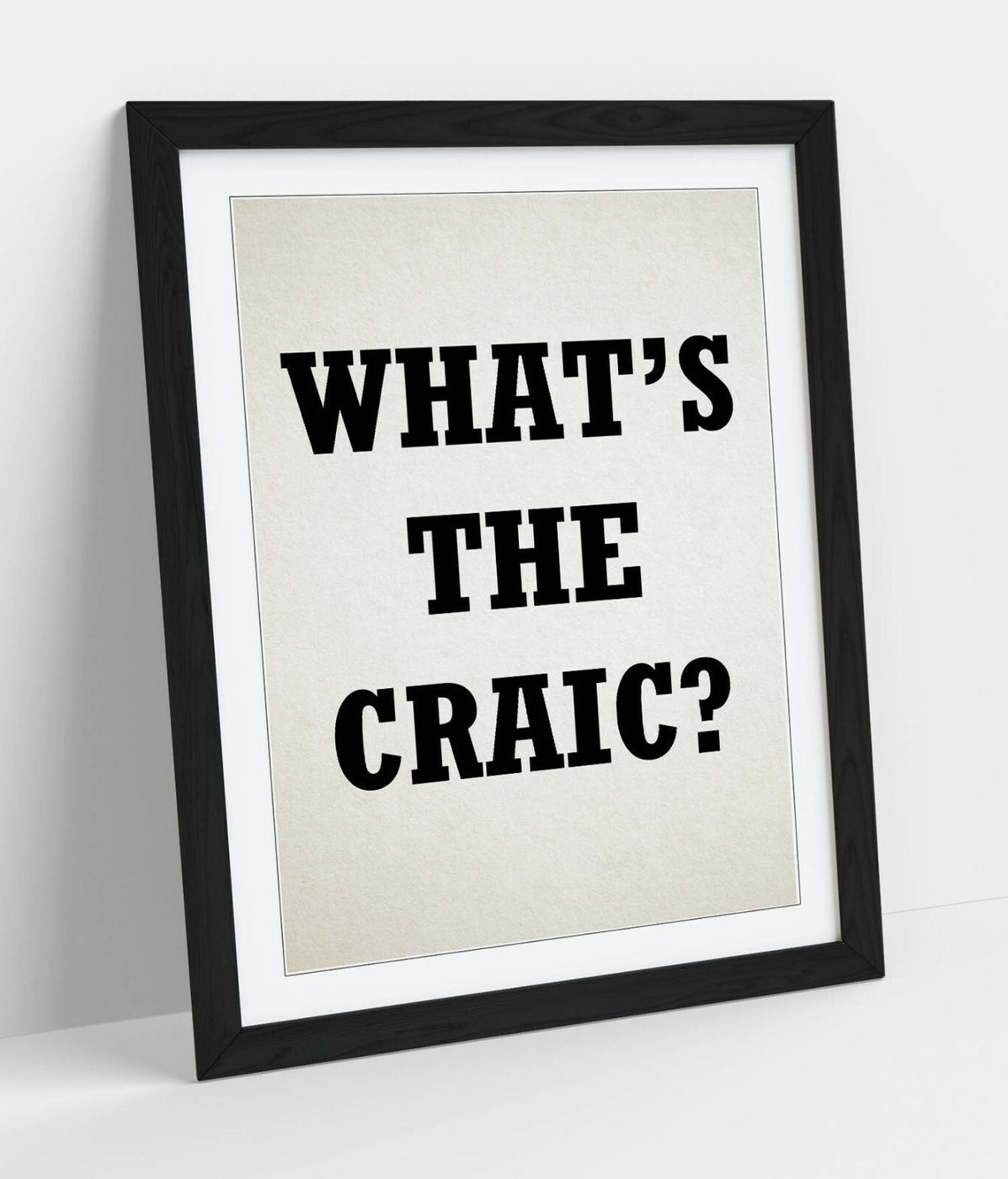 What's the Craic Framed Print | Derry Wall Art — Legenderry Prints